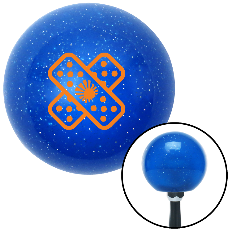 Orange JDM Band-Aid Blue Metal Flake Shift Knob rv teardrop trailer ...