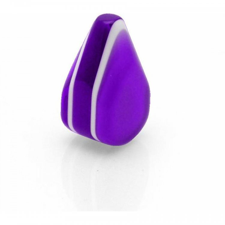 Purple Small Tear Shape Dash Knob