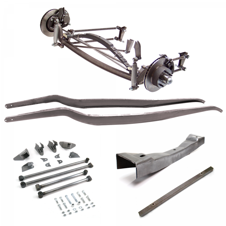1932 Ford Frame Kit - Four Link Deluxe Non-Drilled Fits Dearborn ...