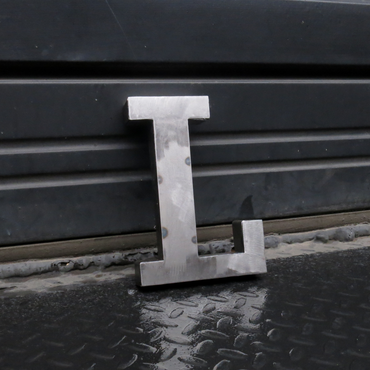 “L” Metal Letter