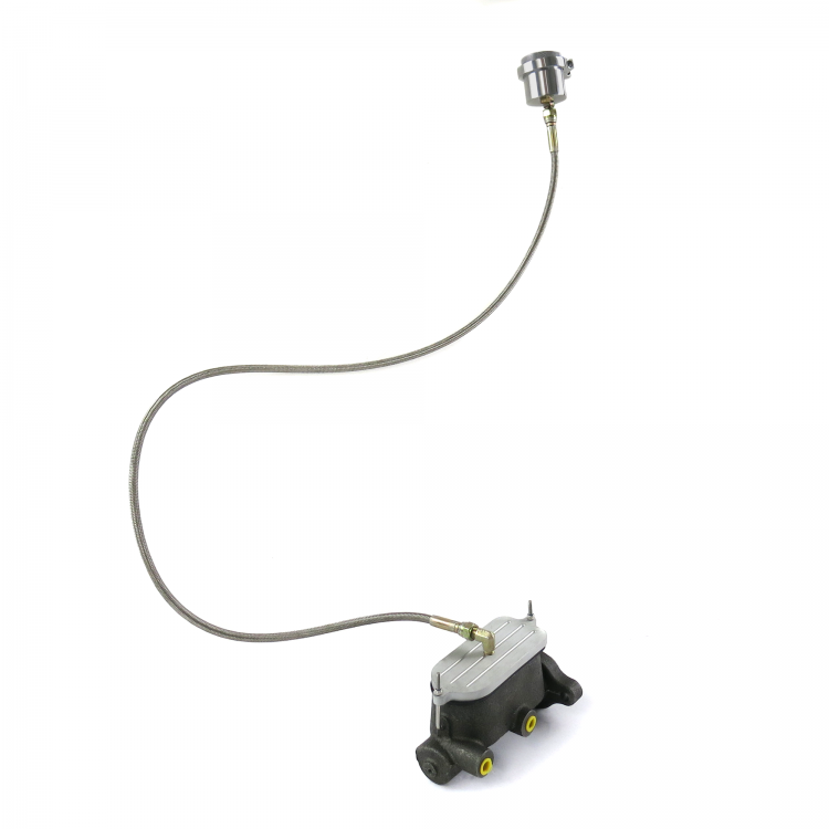 Billet Remote Brake Reservoir Kit with Tank for Mustang Master Cylinder