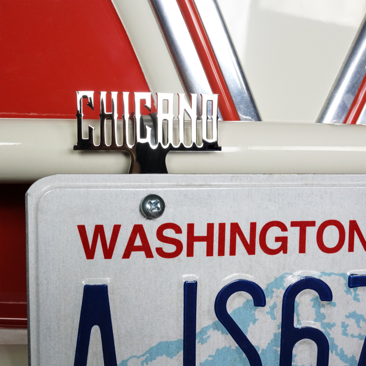 Chicano Chromed License Plate Topper