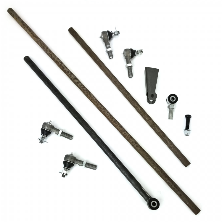 Dropped Axle Suspension Tie Rod / Drag Link Panhard Bar Kit Fits 46” Axle