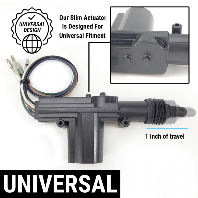 5 Wire Power Door Central Lock Unlock Actuator Universal 12 Volt Motor ...