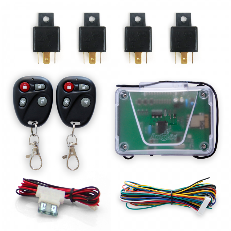 Autoloc Remote Car Power Window Control Kit w/ & 8 Channel Keyless ...