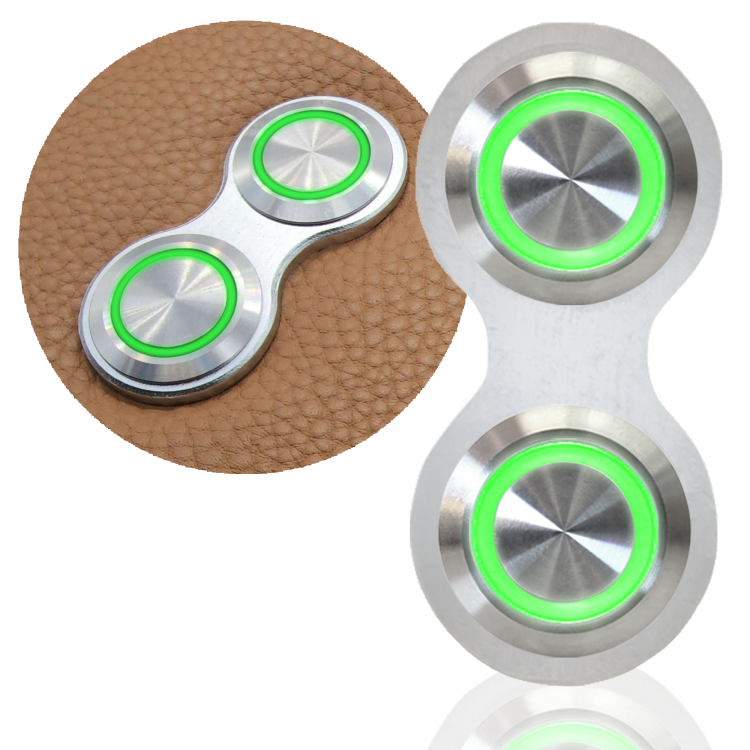 Retro Billet Aluminum 12V Momentary Push Button Switch Green or Blue ...