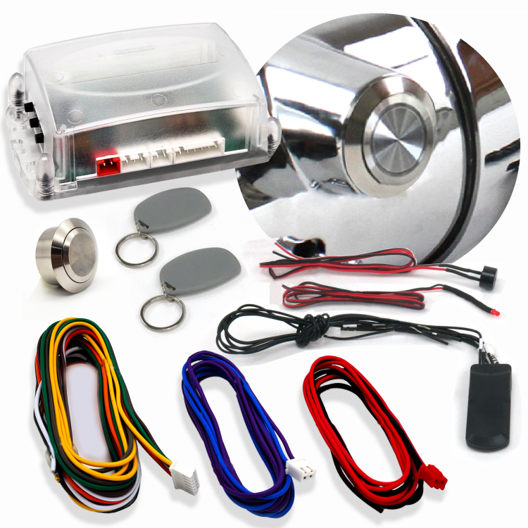 GM Direct Fit Column Insert Billet Push Button Car Start Conversion Kit ...