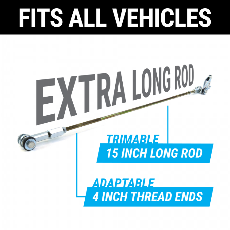 Universal Adjustable GM Transmission Column Shift Linkage Kit TH-350 ...