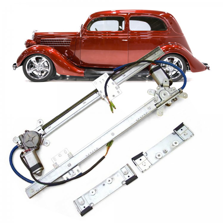 2 Door 12V Power Window Kit for 1938 Ford Sedan Standard Deluxe Tudor ...