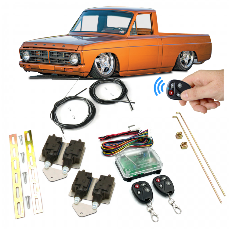 Universal Double Motor 2 Door Bolt-On Compact Shave Door Kit w/Remote ...