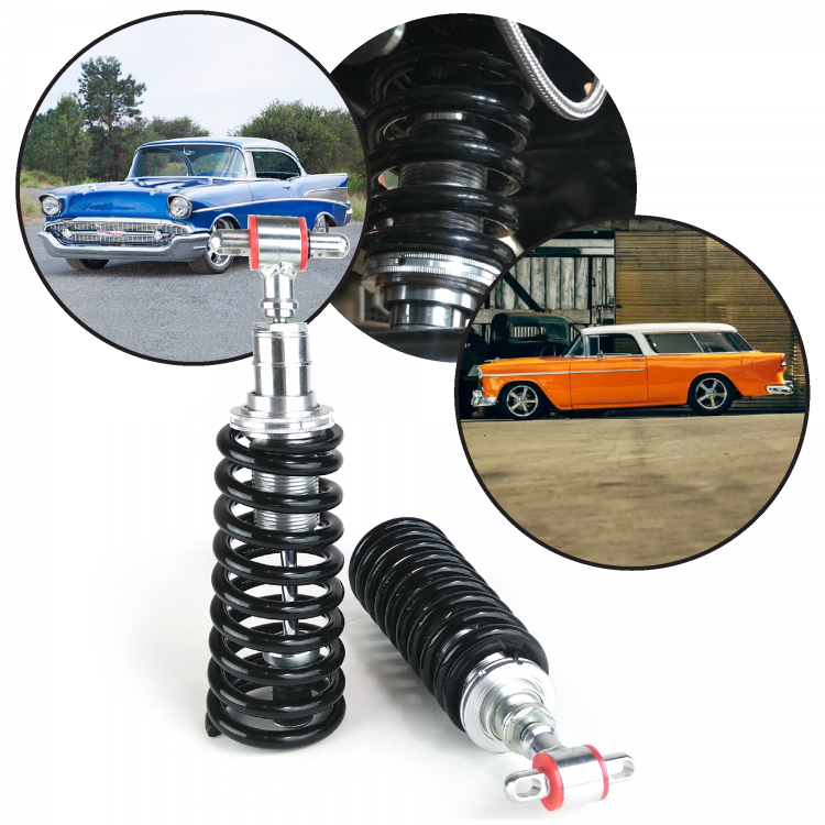1955-57 Chevy Bel Air Front SBC Single Adjustable Coil Overs Fits ...