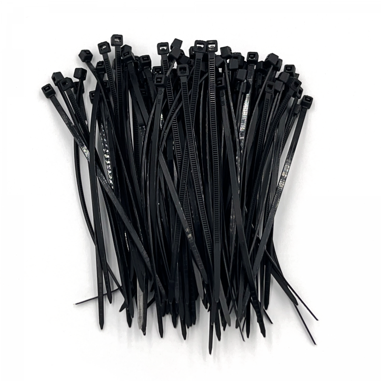4” Black Heavy Duty Cable Zip Ties - 100 Pack Self Locking Wire Tie ...