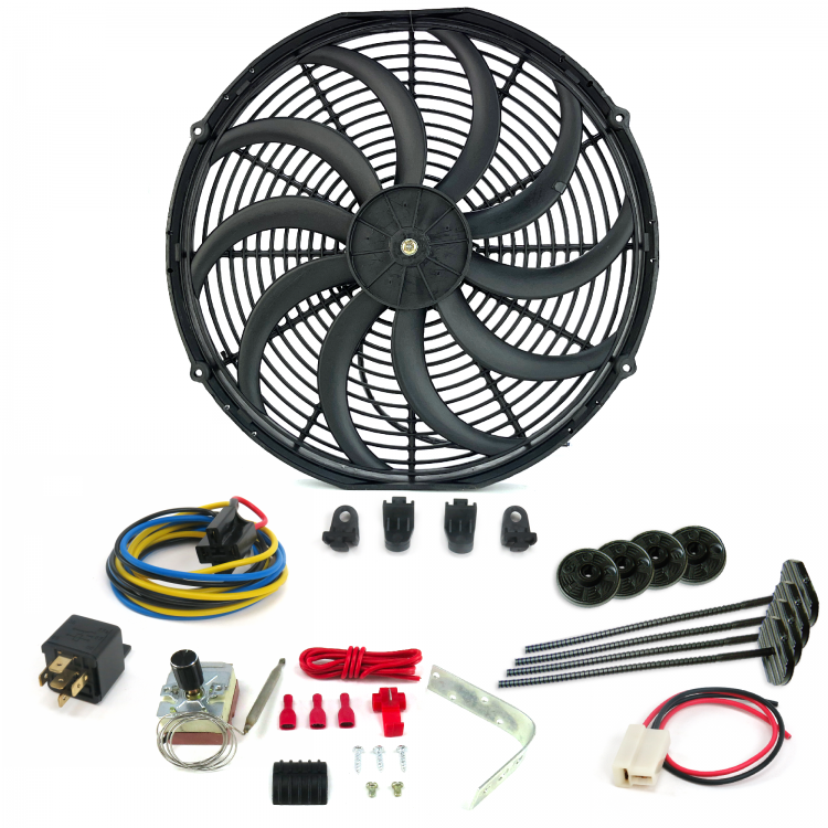 Zirgo High Performance Adjustable 16” Fan Cooling System Kit Jeep ...