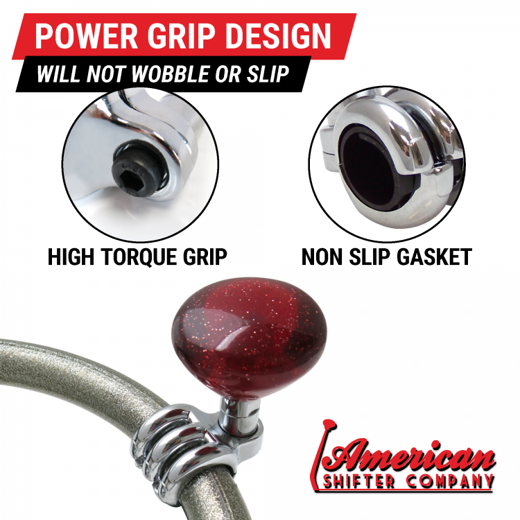 Top Hat Skull Custom Adjustable Suicide Brodie Necker Knob for Steering ...