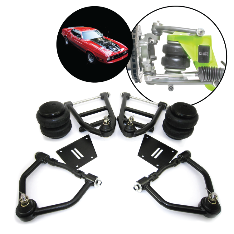 Helix Mustang II Air Bag Conversion Kit With Control Arms Bags and ...